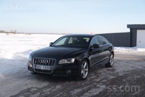 Black Audi A5 2009 in Liepaja, with an engine capacity of 3.00 L and mileage of 303 thousand km for 7500 €, photo 4 on AUTOMOTO.COM.LV