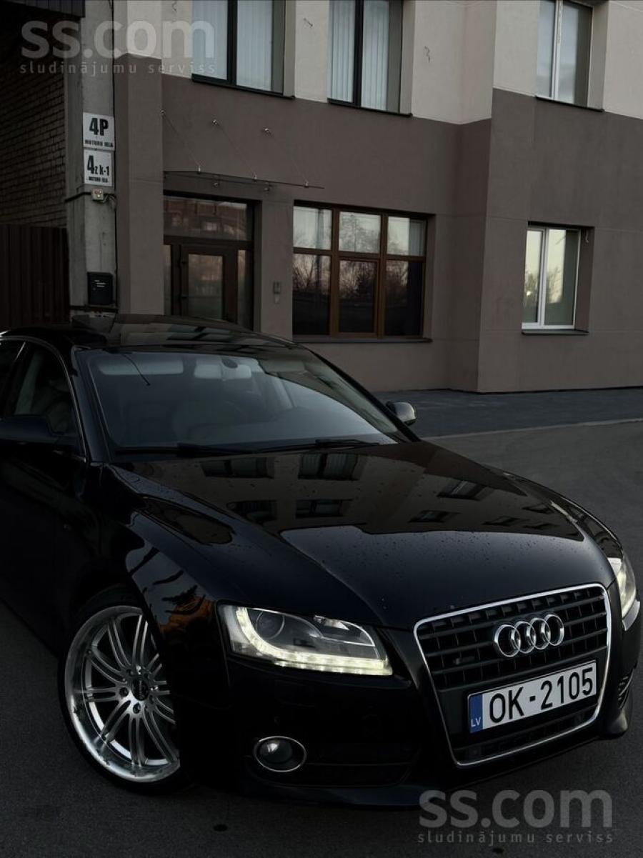 Black Audi A5 2010 in Daugavpils, with an engine capacity of 2.70 L and mileage of 306 thousand km for 7100 €, photo 7 on AUTOMOTO.COM.LV