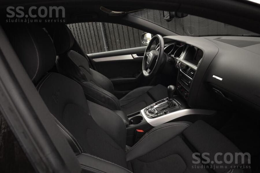 Black Audi A5 2011 in Riga, with an engine capacity of 2.00 L and mileage of 261 thousand km for 10250 €, photo 10 on AUTOMOTO.COM.LV