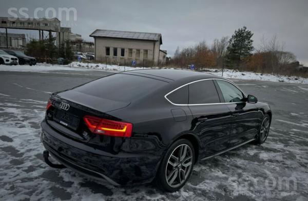 Black Audi A5 2014 in Telschi, with an engine capacity of 2.00 L and mileage of 257 thousand km for 10699 €, photo 6 on AUTOMOTO.COM.LV