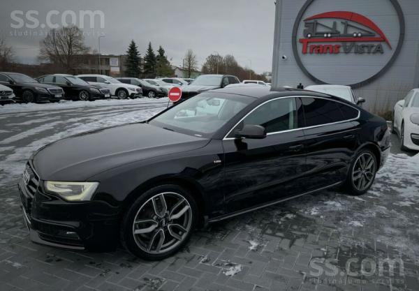 Black Audi A5 2014 in Telschi, with an engine capacity of 2.00 L and mileage of 257 thousand km for 10699 €, photo 7 on AUTOMOTO.COM.LV
