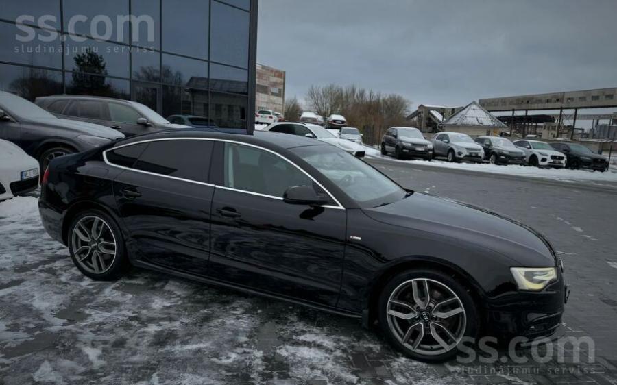 Melns Audi A5 2014 Telšiai, ar dzinēja tilpumu 2.00 L un nobraukumu 257 tūkst. km par 10699 €, foto 8 vietnē AUTOMOTO.COM.LV