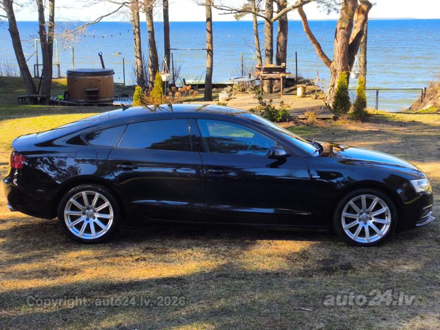 Black Audi A5 2014 in Tallinn, with an engine capacity of 3.00 L and mileage of 252 thousand km for 11998 €, photo 6 on AUTOMOTO.COM.LV