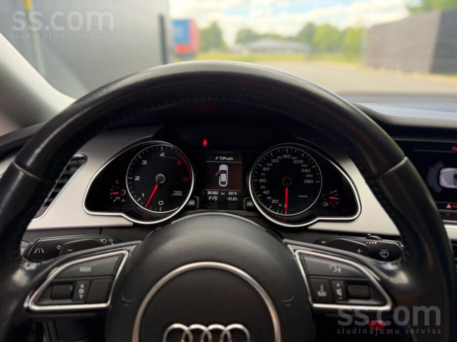Black Audi A5 2015 in Jelgava, with an engine capacity of 3.00 L and mileage of 260 thousand km for 12995 €, photo 22 on AUTOMOTO.COM.LV