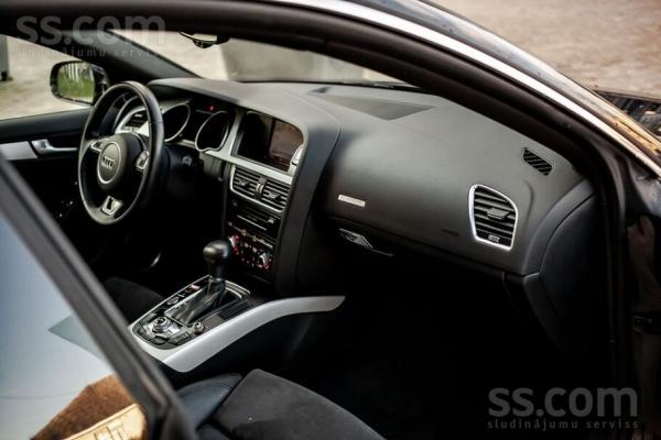 Black Audi A5 2016 in Riga, with an engine capacity of 3.00 L and mileage of 273 thousand km for 12947 €, photo 7 on AUTOMOTO.COM.LV