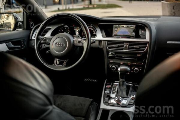 Black Audi A5 2016 in Riga, with an engine capacity of 3.00 L and mileage of 273 thousand km for 12947 €, photo 9 on AUTOMOTO.COM.LV