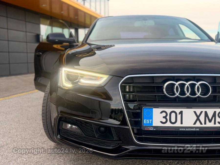 Black Audi A5 2016 in Tallinn, with an engine capacity of 2.00 L and mileage of 200 thousand km for 15900 €, photo 4 on AUTOMOTO.COM.LV