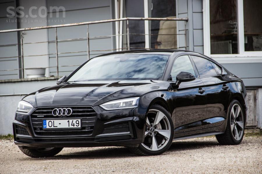 Melns Audi A5 2017 Tukums, ar dzinēja tilpumu 3.00 L un nobraukumu 194 tūkst. km par 19500 €, foto 1 vietnē AUTOMOTO.COM.LV