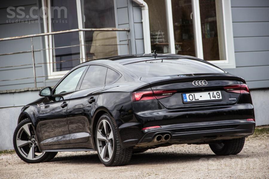 Melns Audi A5 2017 Tukums, ar dzinēja tilpumu 3.00 L un nobraukumu 194 tūkst. km par 19500 €, foto 5 vietnē AUTOMOTO.COM.LV