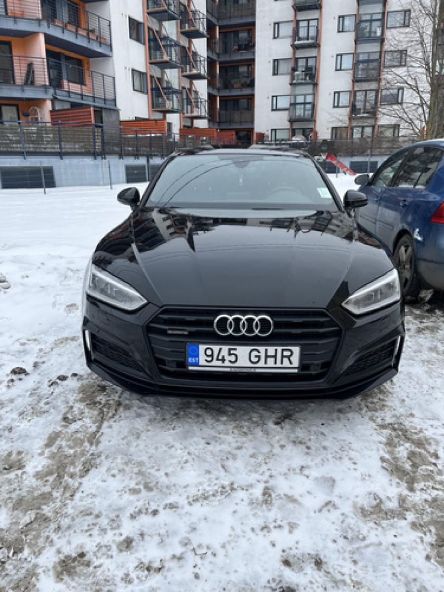 Черный Ауди А5 2017 в Таллин, объемом двигателя 2.00 л и пробегом 140 тыс. км за 23000 €, фото 1 на AUTOMOTO.COM.LV