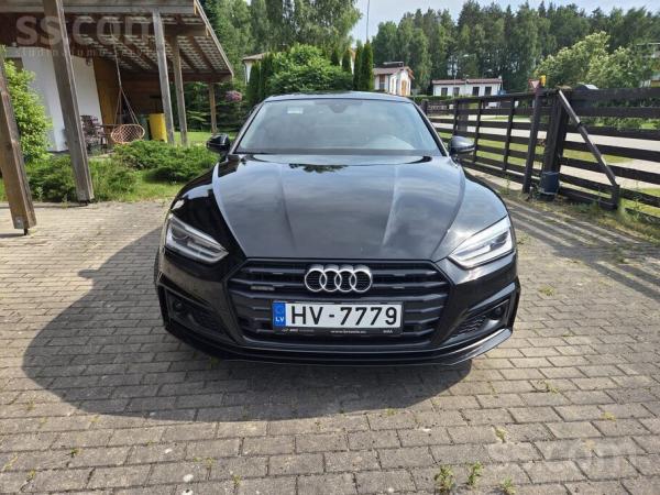 Black Audi A5 2018 in Riga, with an engine capacity of 2.00 L and mileage of 237 thousand km for 18500 €, photo 1 on AUTOMOTO.COM.LV