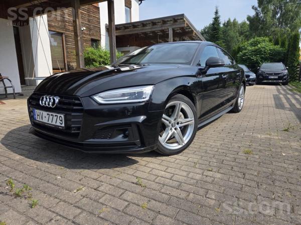 Black Audi A5 2018 in Riga, with an engine capacity of 2.00 L and mileage of 237 thousand km for 18500 €, photo 3 on AUTOMOTO.COM.LV