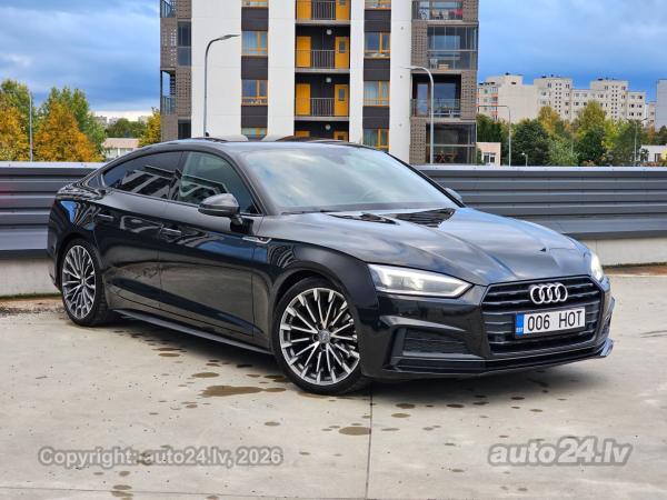 Melns Audi A5 2018 Tallina, ar dzinēja tilpumu 2.00 L un nobraukumu 263 tūkst. km par 17998 €, foto 5 vietnē AUTOMOTO.COM.LV