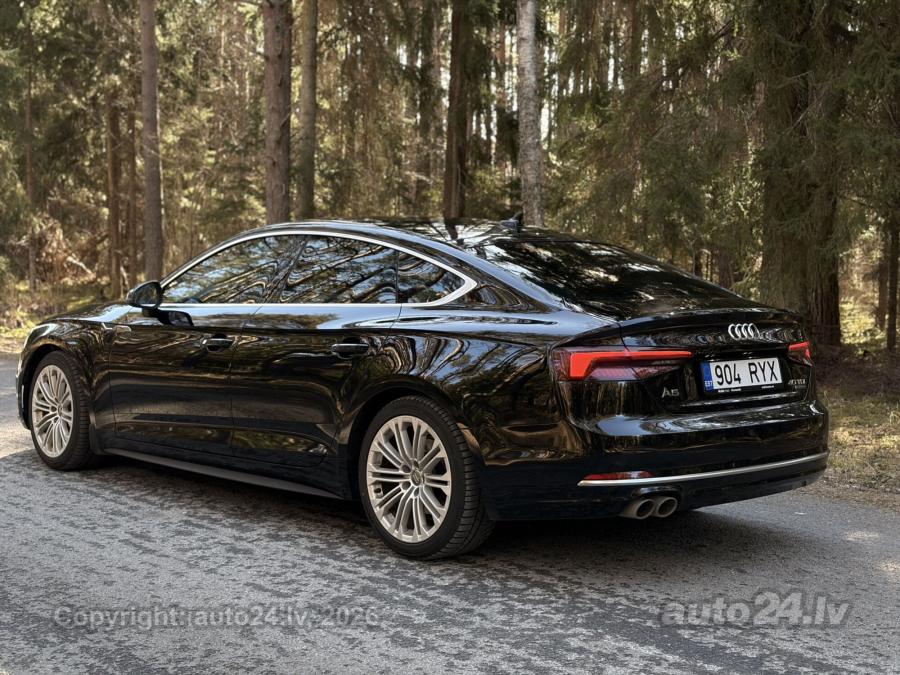 Black Audi A5 2019 in Tallinn, with an engine capacity of 2.00 L and mileage of 115 thousand km for 23499 €, photo 1 on AUTOMOTO.COM.LV