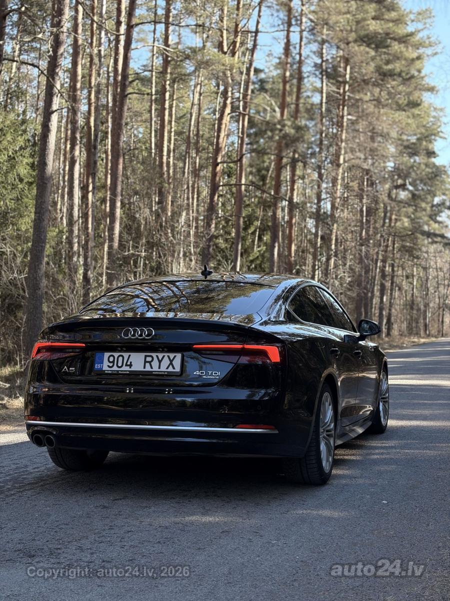 Black Audi A5 2019 in Tallinn, with an engine capacity of 2.00 L and mileage of 115 thousand km for 23499 €, photo 6 on AUTOMOTO.COM.LV