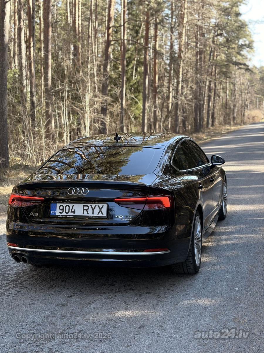 Black Audi A5 2019 in Tallinn, with an engine capacity of 2.00 L and mileage of 115 thousand km for 23499 €, photo 7 on AUTOMOTO.COM.LV