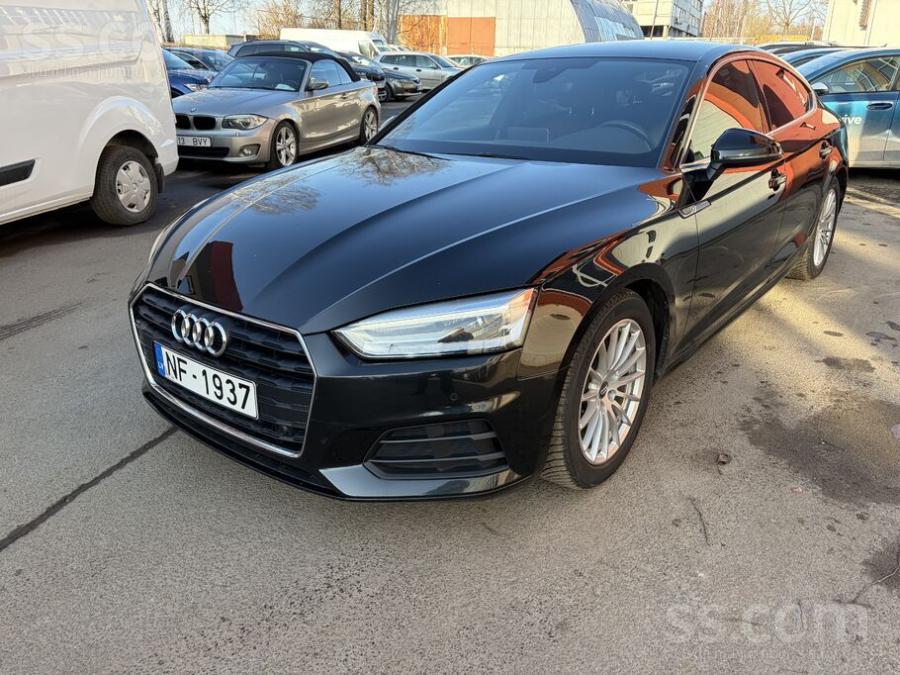 Black Audi A5 2019 in Riga, with an engine capacity of 2.00 L and mileage of 192 thousand km for 16500 €, photo 1 on AUTOMOTO.COM.LV
