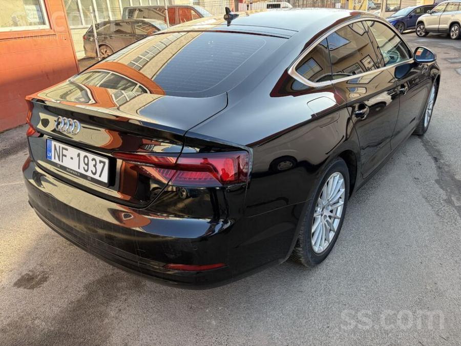 Black Audi A5 2019 in Riga, with an engine capacity of 2.00 L and mileage of 192 thousand km for 16500 €, photo 4 on AUTOMOTO.COM.LV