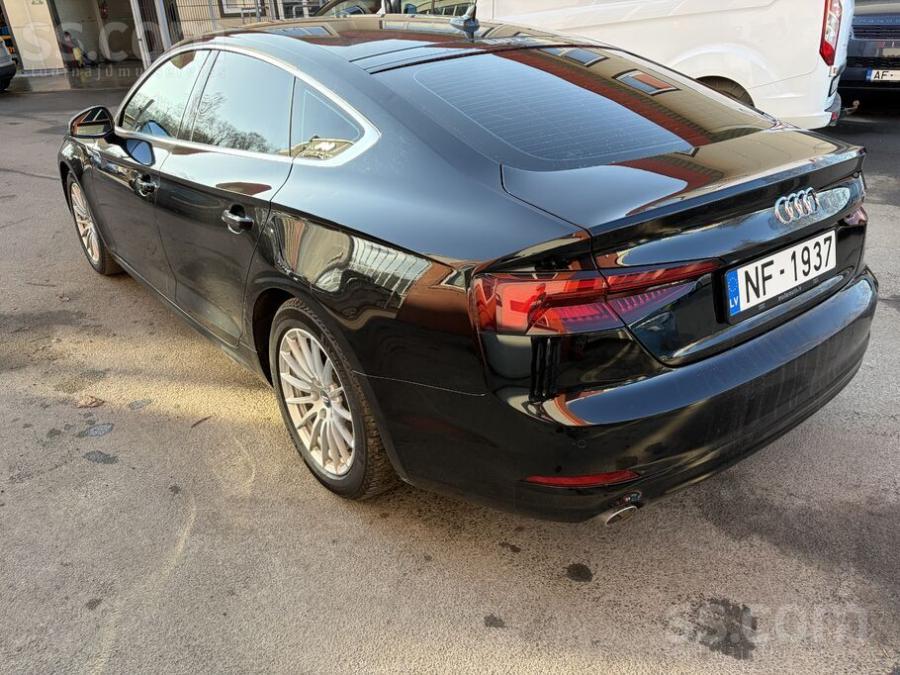 Black Audi A5 2019 in Riga, with an engine capacity of 2.00 L and mileage of 192 thousand km for 16500 €, photo 5 on AUTOMOTO.COM.LV