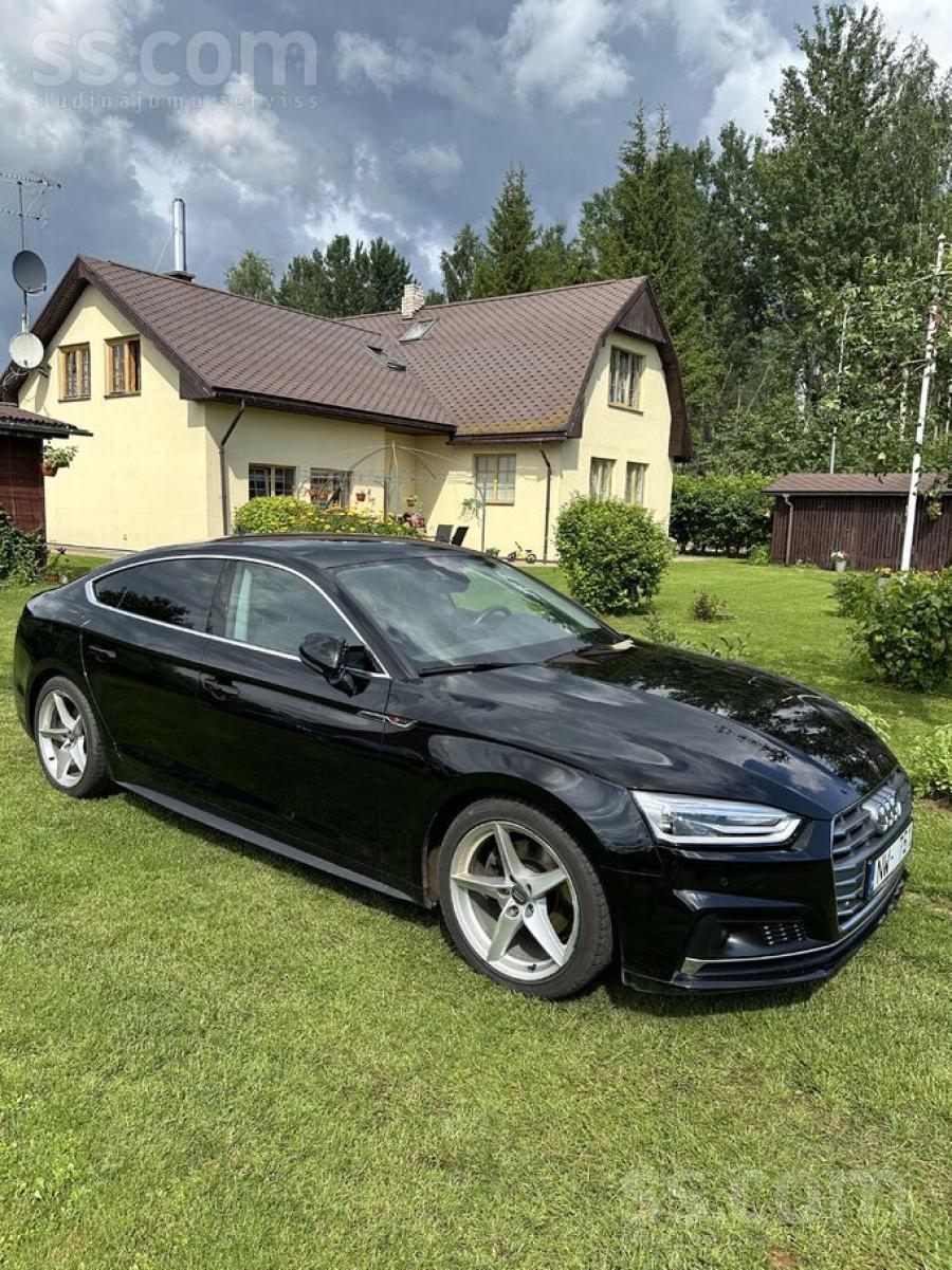 Black Audi A5 2019 in Riga, with an engine capacity of 2.00 L and mileage of 146 thousand km for 20500 €, photo 6 on AUTOMOTO.COM.LV