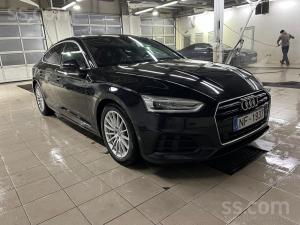 Black Audi A5 2019 in Riga, with an engine capacity of 2.00 L and mileage of 194 thousand km for 16100 €, photo  on AUTOMOTO.COM.LV