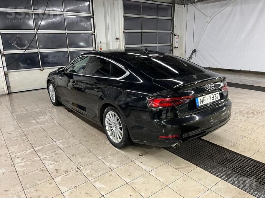 Black Audi A5 2019 in Riga, with an engine capacity of 2.00 L and mileage of 194 thousand km for 16100 €, photo 5 on AUTOMOTO.COM.LV