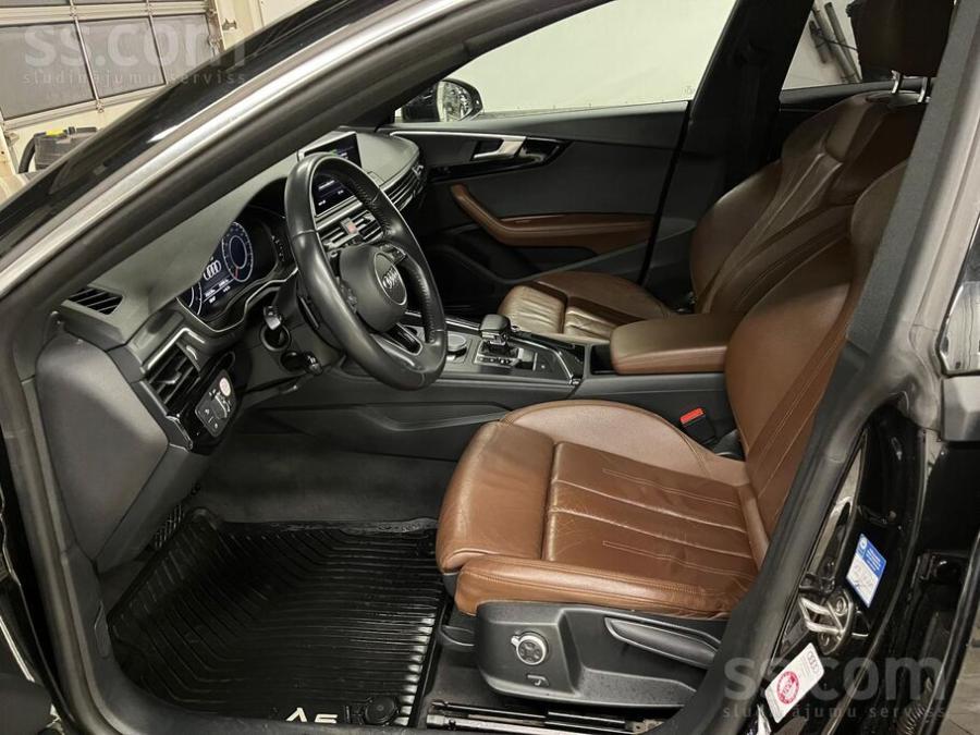 Black Audi A5 2019 in Riga, with an engine capacity of 2.00 L and mileage of 194 thousand km for 16100 €, photo 6 on AUTOMOTO.COM.LV