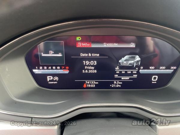 Melns Audi A5 2020 Tallina, ar dzinēja tilpumu 2.00 L un nobraukumu 74 tūkst. km par 29999 €, foto 9 vietnē AUTOMOTO.COM.LV
