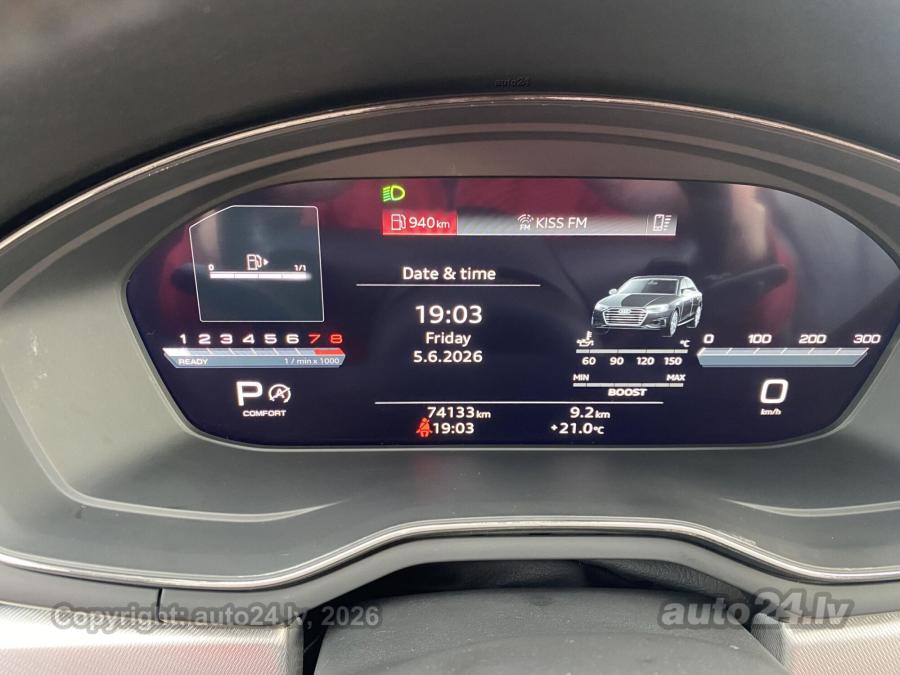 Melns Audi A5 2020 Tallina, ar dzinēja tilpumu 2.00 L un nobraukumu 74 tūkst. km par 29999 €, foto 10 vietnē AUTOMOTO.COM.LV