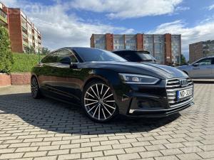 Black Audi A5 2020 in Ludza, with an engine capacity of 2.00 L and mileage of 209 thousand km for 17400 €, photo  on AUTOMOTO.COM.LV