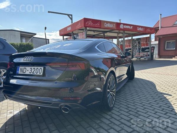 Black Audi A5 2020 in Ludza, with an engine capacity of 2.00 L and mileage of 209 thousand km for 17400 €, photo 4 on AUTOMOTO.COM.LV
