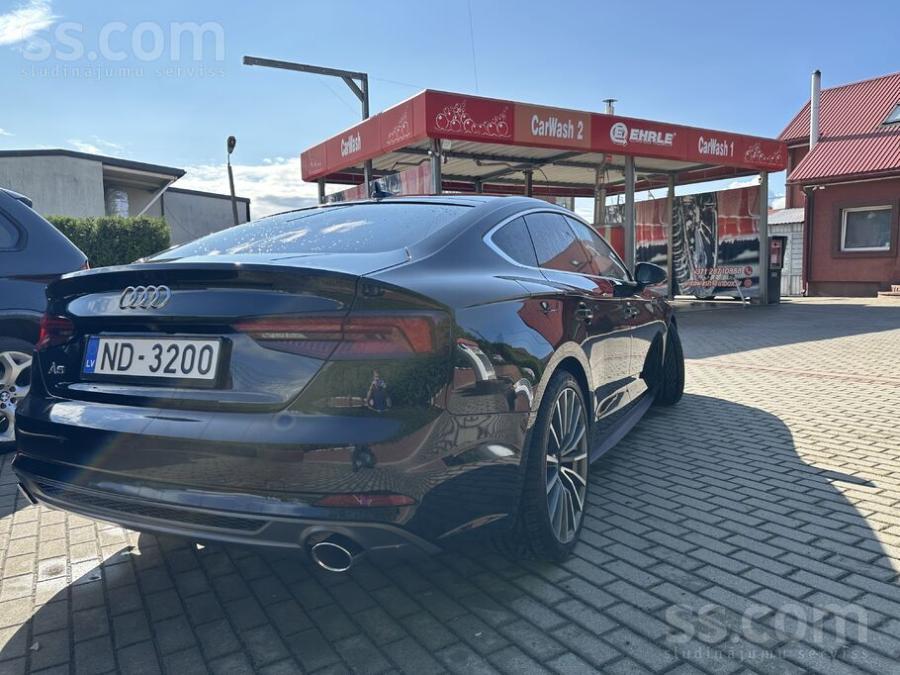 Black Audi A5 2020 in Ludza, with an engine capacity of 2.00 L and mileage of 209 thousand km for 17400 €, photo 5 on AUTOMOTO.COM.LV