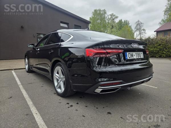 Black Audi A5 2021 in Riga, with an engine capacity of 3.00 L and mileage of 0 thousand km for 29900 €, photo 3 on AUTOMOTO.COM.LV