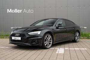 Melns Audi A5 2023 Viļņa, ar dzinēja tilpumu 2.00 L un nobraukumu 43 tūkst. km par 33500 €, foto  vietnē AUTOMOTO.COM.LV