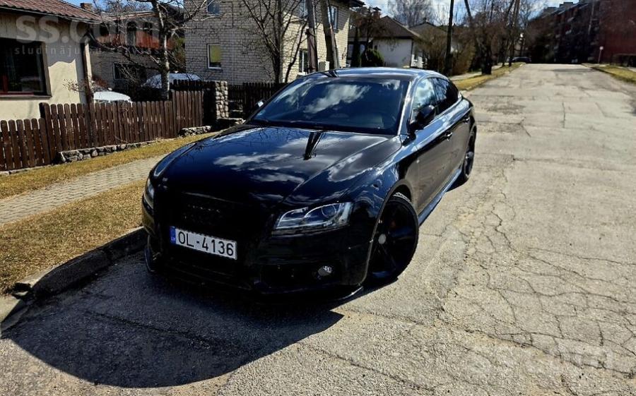 Black Audi A5 2009 in Cesis, with an engine capacity of 3.00 L and mileage of 336 thousand km for 9500 €, photo 4 on AUTOMOTO.COM.LV