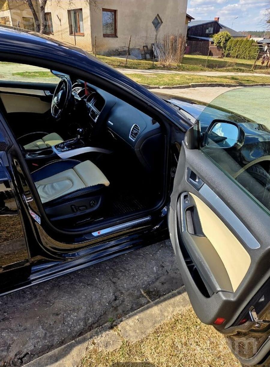Black Audi A5 2009 in Cesis, with an engine capacity of 3.00 L and mileage of 336 thousand km for 9500 €, photo 9 on AUTOMOTO.COM.LV
