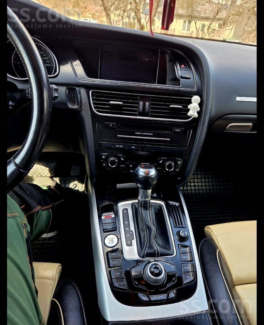 Black Audi A5 2009 in Cesis, with an engine capacity of 3.00 L and mileage of 336 thousand km for 9500 €, photo 13 on AUTOMOTO.COM.LV
