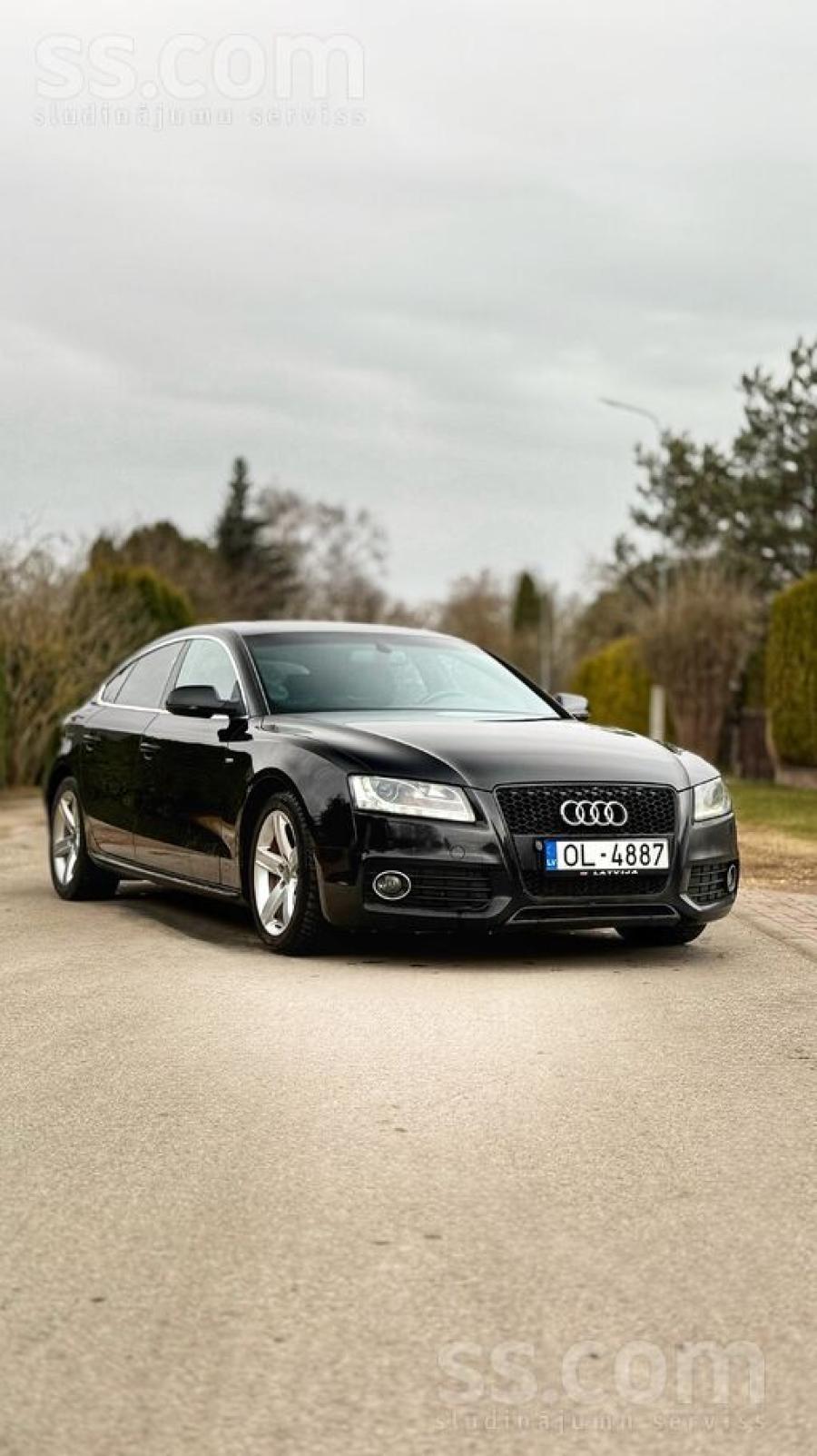 Melns Audi A5 2010 Rīga, ar dzinēja tilpumu 3.00 L un nobraukumu 308 tūkst. km par 7399 €, foto 1 vietnē AUTOMOTO.COM.LV