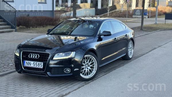 Black Audi A5 2010 in Riga, with an engine capacity of 3.00 L and mileage of 327 thousand km for 7700 €, photo 1 on AUTOMOTO.COM.LV