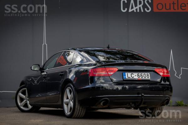Black Audi A5 2010 in Riga, with an engine capacity of 2.00 L and mileage of 413 thousand km for 6990 €, photo 6 on AUTOMOTO.COM.LV