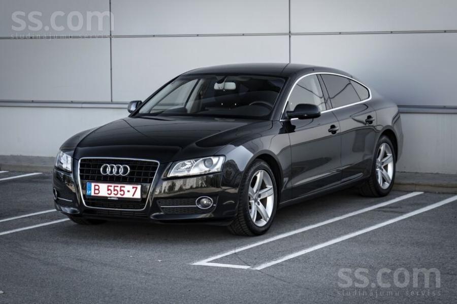 Melns Audi A5 2010 Rīga, ar dzinēja tilpumu 2.00 L un nobraukumu 185 tūkst. km par 7790 €, foto 1 vietnē AUTOMOTO.COM.LV