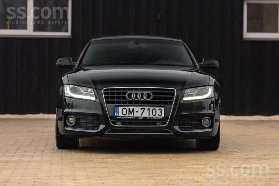 Black Audi A5 2011 in Jelgava, with an engine capacity of 2.00 L and mileage of 256 thousand km for 8900 €, photo 4 on AUTOMOTO.COM.LV