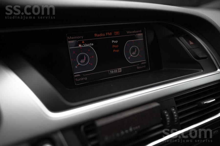 Black Audi A5 2011 in Jelgava, with an engine capacity of 2.00 L and mileage of 256 thousand km for 8900 €, photo 17 on AUTOMOTO.COM.LV