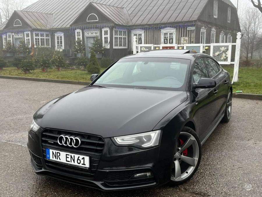 Black Audi A5 2012 in Raseiniai, with an engine capacity of 3.00 L and mileage of 275 thousand km for 10950 €, photo 1 on AUTOMOTO.COM.LV