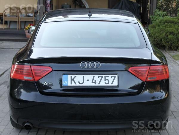 Black Audi A5 2012 in Jelgava, with an engine capacity of 1.80 L and mileage of 350 thousand km for 7300 €, photo 6 on AUTOMOTO.COM.LV
