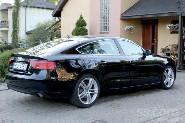 Black Audi A5 2012 in Jelgava, with an engine capacity of 1.80 L and mileage of 350 thousand km for 7300 €, photo 8 on AUTOMOTO.COM.LV