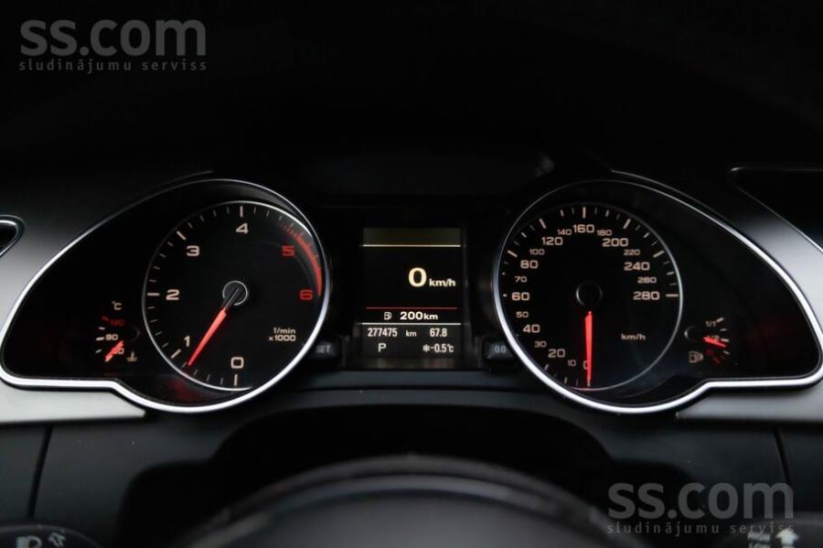 Black Audi A5 2013 in Riga, with an engine capacity of 3.00 L and mileage of 277 thousand km for 11990 €, photo 24 on AUTOMOTO.COM.LV