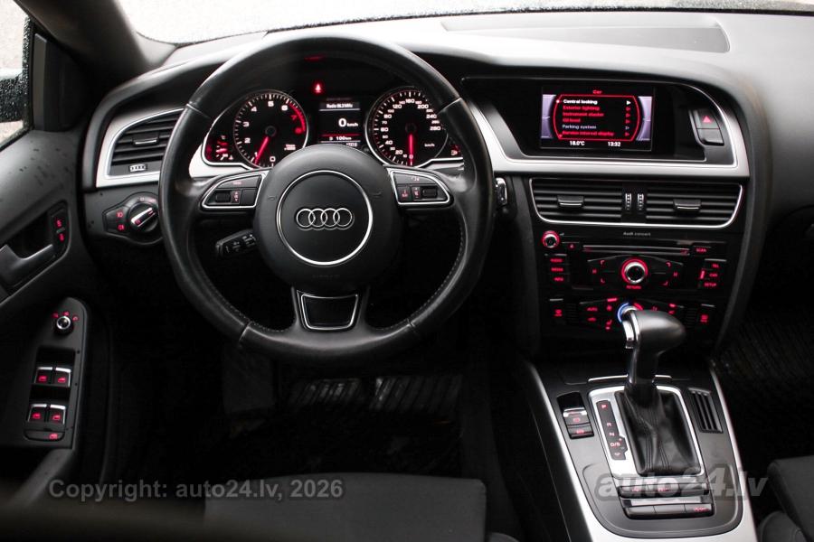 Black Audi A5 2013 in Tallinn, with an engine capacity of 1.80 L and mileage of 272 thousand km for 8900 €, photo 10 on AUTOMOTO.COM.LV
