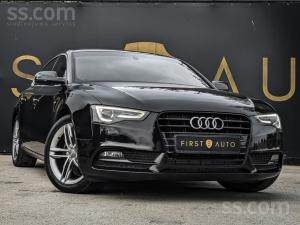 Black Audi A5 2014 in Tukums, with an engine capacity of 2.00 L and mileage of 242 thousand km for 11990 €, photo  on AUTOMOTO.COM.LV