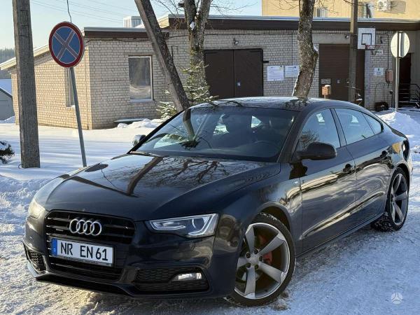 Black Audi A5 2014 in Raseiniai, with an engine capacity of 3.00 L and mileage of 274 thousand km for 10450 €, photo 1 on AUTOMOTO.COM.LV